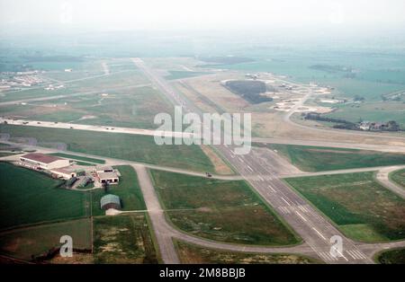 An aerial view of the base's main runway. Sculthorpe is maintained as a ...