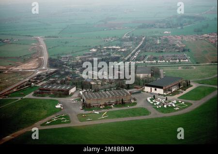 An aerial view of a portion of the base and surrounding area. The 608th ...