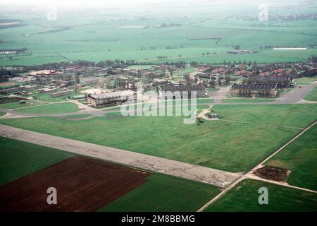 An aerial view of a portion of the base and surrounding area. The 317th ...