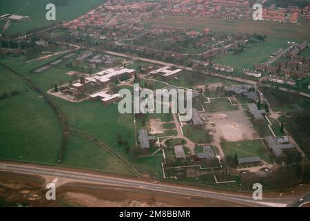 An aerial view of a portion of the base and surrounding area. The 317th ...