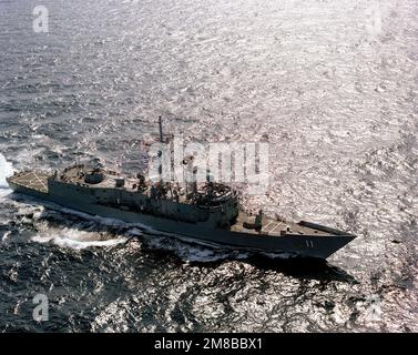 A starboard beam view of the fleet ocean tug USNS MOHAWK (T-ATF-170) as ...