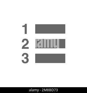 Item number icon, drawing resource template, vector illustration Stock ...