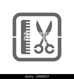 Scissors icon, graphic resource template, vector illustration Stock ...