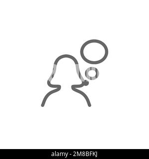 User opinion icon, graphic resource template, vector illustration Stock ...