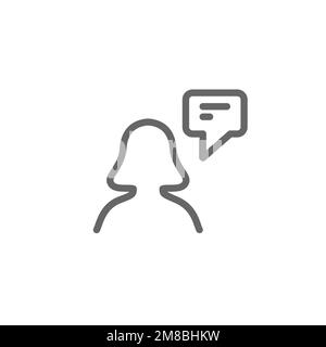 User opinion icon, graphic resource template, vector illustration Stock ...