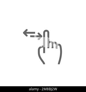 Left and right sliding gesture icons, graphics resource templates ...