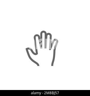 Palm icon, graphic resource template, vector illustration Stock Vector ...