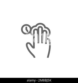 Gesture finger icon, graphics resource template, vector illustration ...