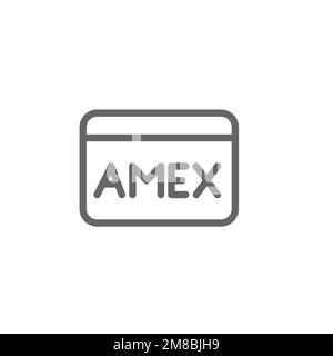 amex vector icon modern illustration Stock Vector Image & Art - Alamy