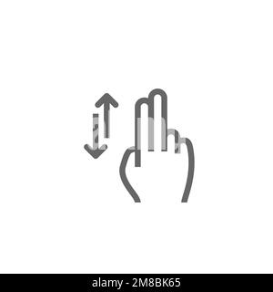 Up and down gesture icons, graphics resource templates, vector ...