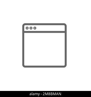 Window line icon. Graphic resource template, vector illustration Stock ...