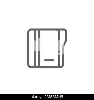 Folder line icon. Graphic resource template, vector illustration Stock ...