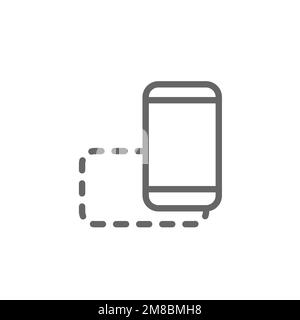 Notebook line icon, graphic resource template, vector illustration ...