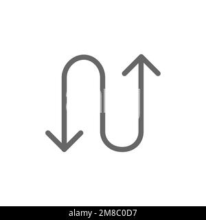 Conversion arrow icon, App interface graphics resource, vector ...