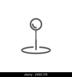 Marked dot line icons, App interface graphics resources, vector ...