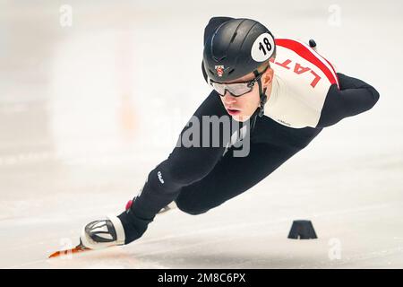 GDANSK, POLAND - JANUARY 13: Nikola Mazur of Poland competing on the ...