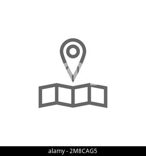 Location icons, common graphic resources, vector illustrations Stock ...