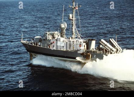 USS Hercules (PHM-2) underway in 1984 Stock Photo - Alamy