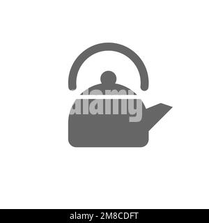 Boiling kettle icon, common graphic resources, vector illustration ...