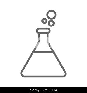 Reagent bottle icon, graphic resource template, vector illustration ...