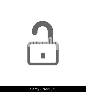 Unlock icon, common graphic resources, vector illustration Stock Vector ...