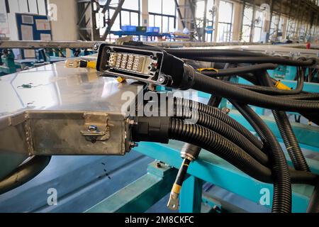 Electrical equipments components with cables valves energy power to ...