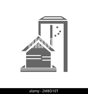 Residential area icons, common graphic resources, vector illustrations ...