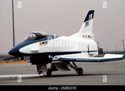X-31 Enhanced Fighter Maneuverability Aircraft in Flight Stock Photo ...