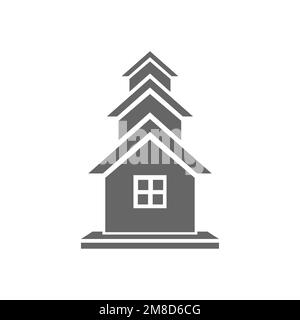 Low rise building icons, graphic resource templates, vector ...