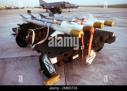 An F-4G Phantom II Advanced Wild Weasel aircraft of the 563rd Tactical ...