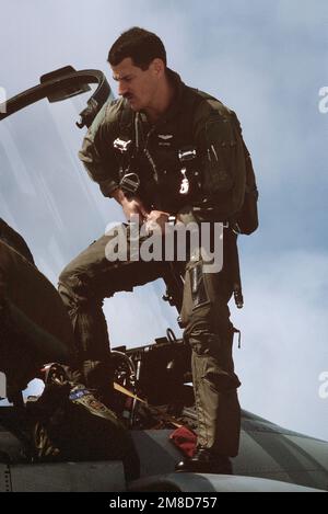 An F-4G Phantom II Advanced Wild Weasel aircraft of the 563rd Tactical ...