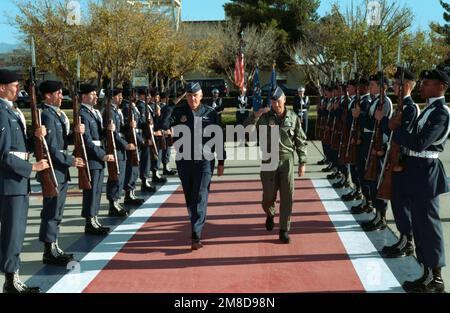 GEN Robert D. Russ, commander, Tactical Air Command (TAC), hands the ...