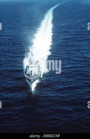 An aerial view of Pegasus class patrol combatant-missile (hydrofoil ...