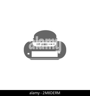 Inkjet printer icons, common graphics resources, vector illustrations ...