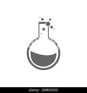 Reagent bottle icon, graphic resource template, vector illustration ...