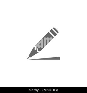 Pencil icon, graphic resource template, vector illustration Stock ...