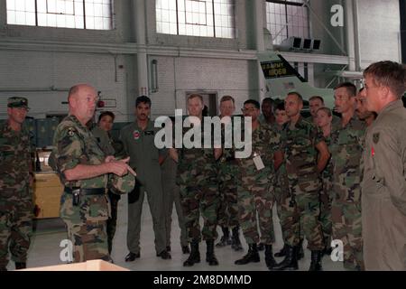 GEN Gordon R. Sullivan, vice chief of staff of the Army, speaks with ...