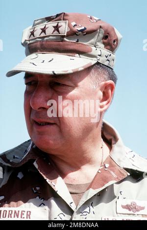 LT. GEN. Charles A. Horner, commander, U.S. Central Command Air Forces ...