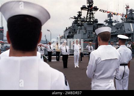 Admiral Charles R. Larson, left, Commander in CHIEF, US Pacific Fleet ...