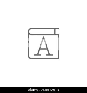 Dictionary icons, common graphic resources, vector illustrations Stock ...