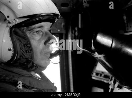 The systems operator monitors equipment in a Helicopter Light Anti ...