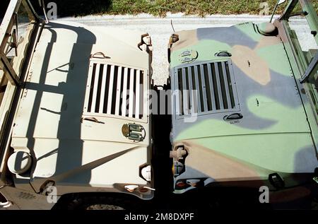 Military Police in M998 High Mobility Multi-purpose Wheeled Vehicle ...