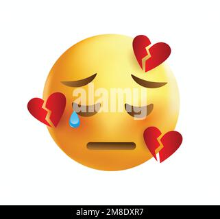 Hurt and sad emoticon Stock Vector Image & Art - Alamy
