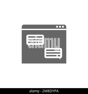 Dialog icon, graphic resource template, vector illustration Stock ...
