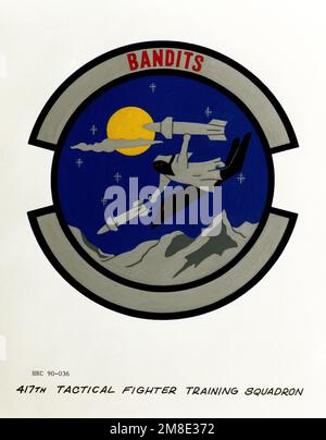 The 417th Tactical Fighter Training Squadron operated the McDonnell F ...