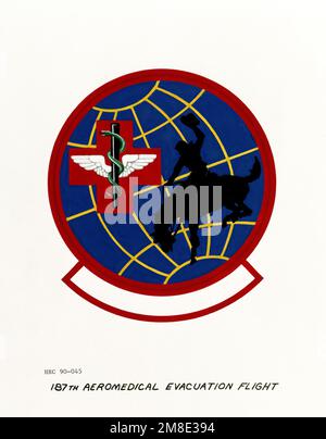 Approved insignia for: 187th Aeromedical Evacuation Flight. Country ...