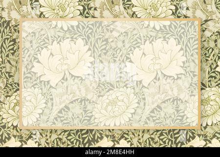 Rectangle antique floral frame vector copy space Stock Vector Image ...