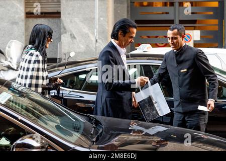 Nick Cave and Susie Cave are seen during the Milan Fashion Week ...