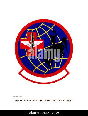 Approved insignia for: 187th Aeromedical Evacuation Flight. Country ...