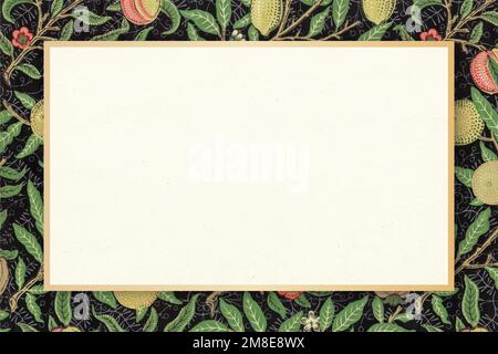 Floral frame vector William Morris pattern vintage Stock Vector Image ...